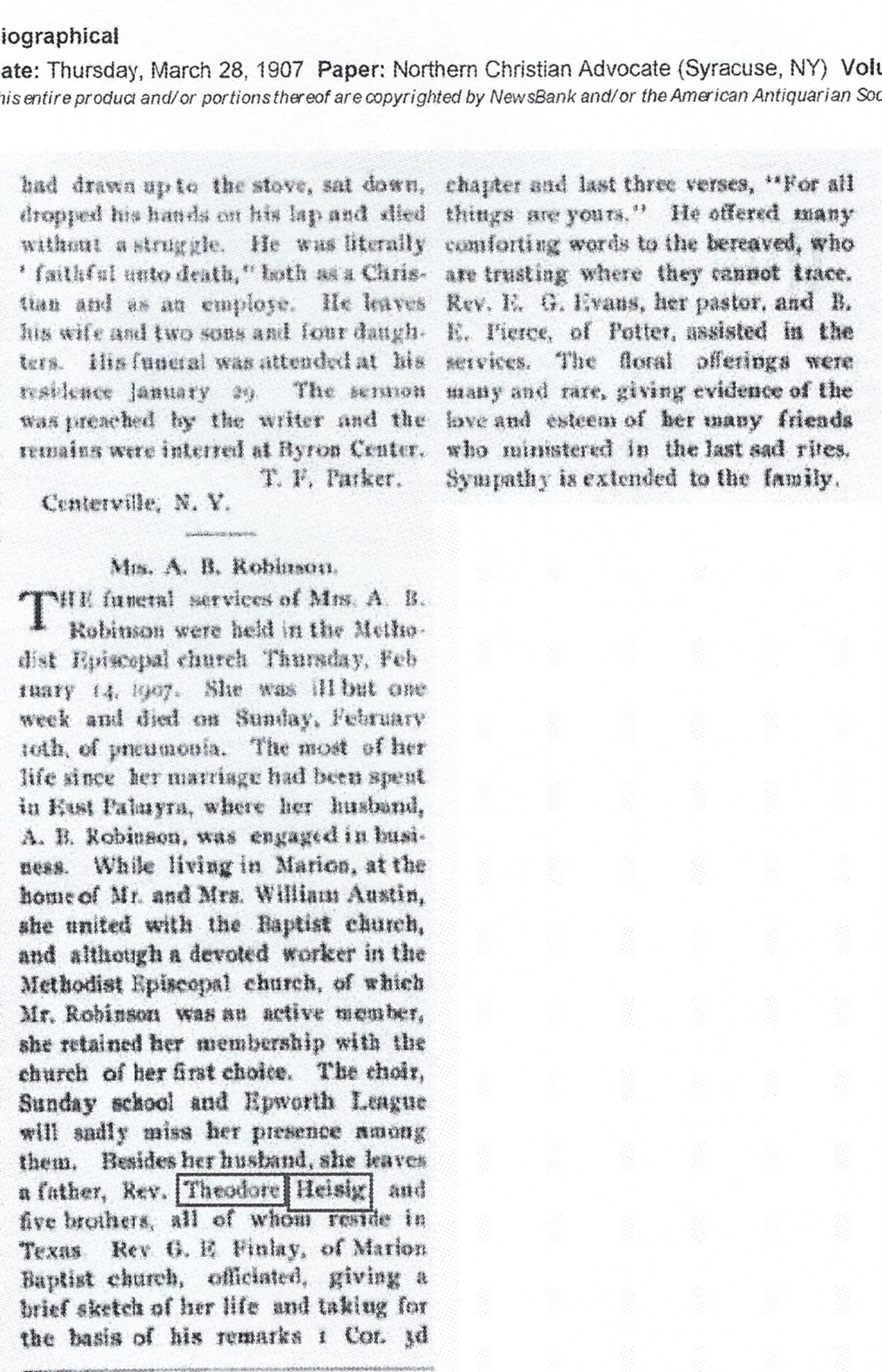 Reverend Ferdinand John Robert Heisig (1833-1918) | Geneagenie